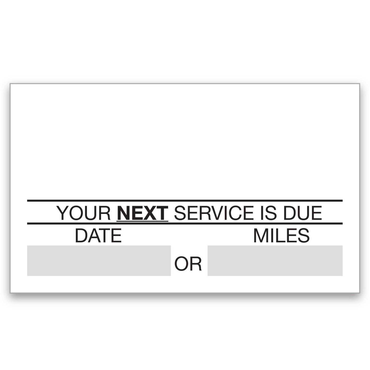Custom Box Reminder Labels - ASP Automotive Service Products