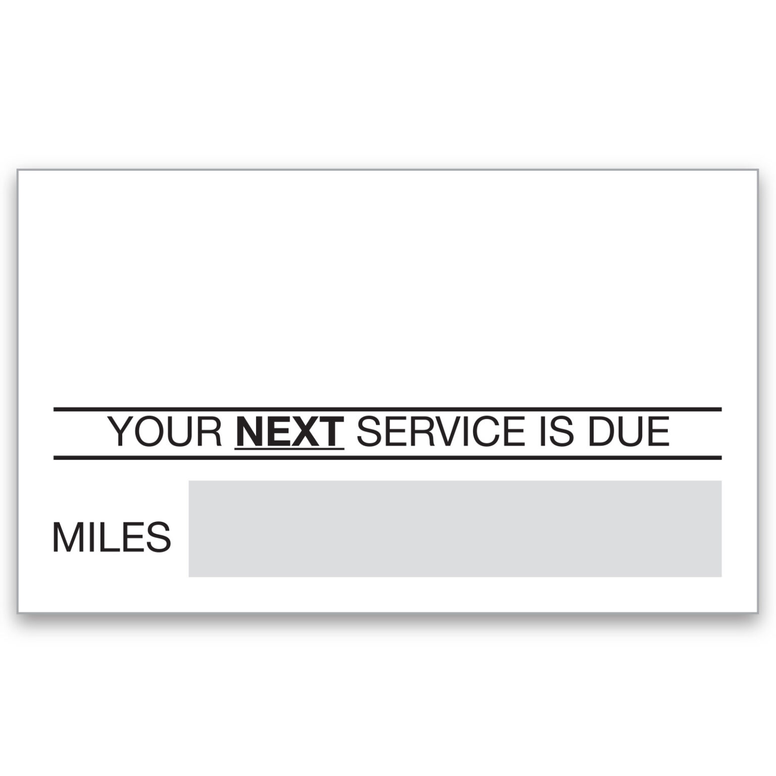 Custom Box Reminder Labels - ASP Automotive Service Products