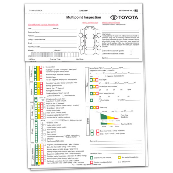 Toyota Multi Point Inspection